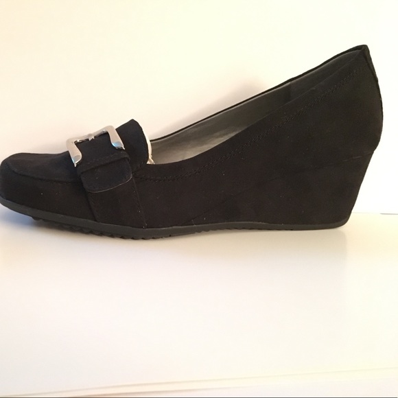 Unisa | Shoes | Unisa Wedges Black Suede Size 9 | Poshmark