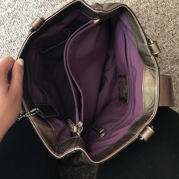 Coach | Bags | Coach Metallic Shoulder Bag | Poshmark