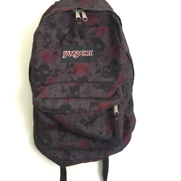 Jansport Backpack Black With Roses | SEMA Data Co-op