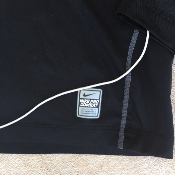 Nike | Shirts | Mens Nike Pro Combat Drifit Black Long Sleeve | Poshmark