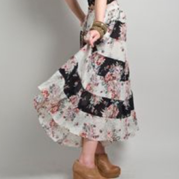 Arnhem | Skirts | Arnhem Gypsy Meika Rose Floral Songbird Maxi Skirt ...