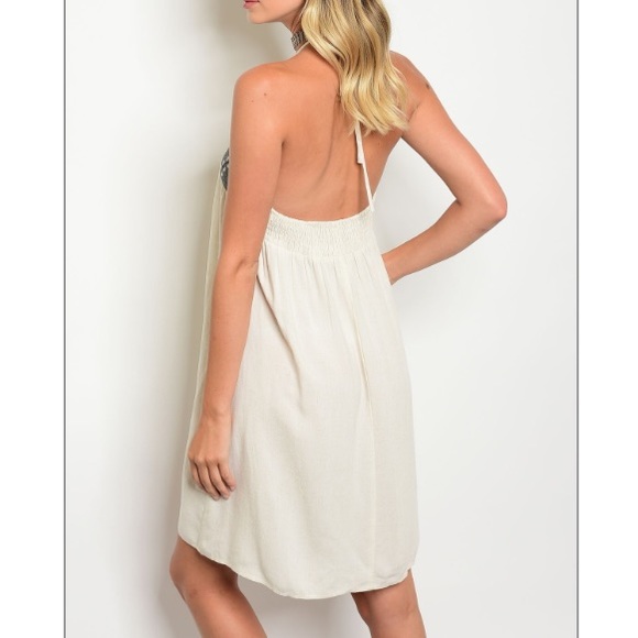 Dresses | Ivory Boho Backless Dress | Poshmark