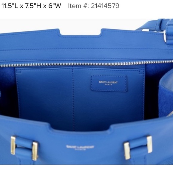 Saint Laurent | Bags | Saint Laurent Royal Blue Cabas Bag Medium | Poshmark