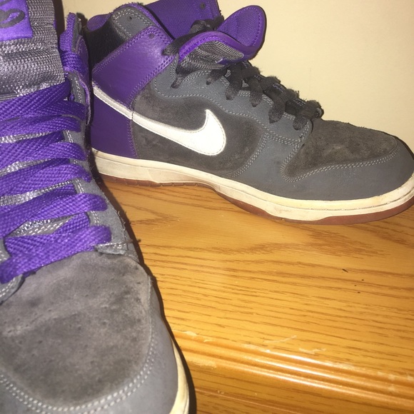 Nike | Shoes | Nike Dunk High As Dark Wolf Grey Varsity Soles | Poshmark