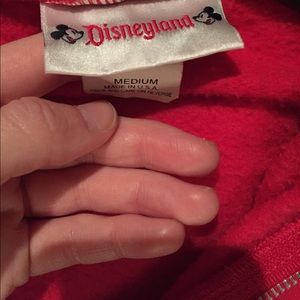Disney | Jackets & Coats | Vintage Disney Disneyland Red Hooded Zipup ...