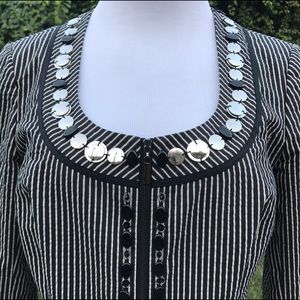 Worth | Tops | Worth Top 4 Pattern Sleeve Zipper Career Embellish ...