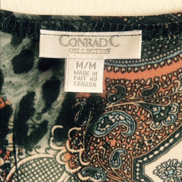 Conrad C Collection | Tops | Conrad C Deco Stretch Long Sleeve Blouse ...