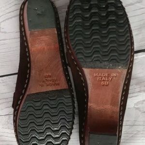 Michael Kors | Shoes | Michael Kors Suede Leather Clog Shoe Wood Studs ...