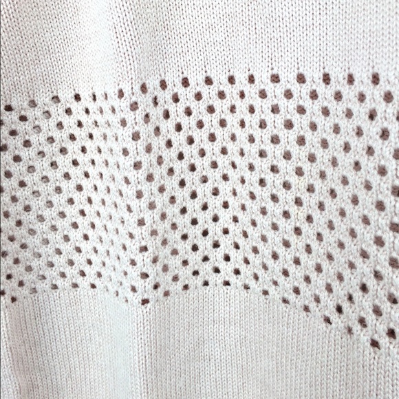 H&M | Sweaters | Hm Knittedcrochet Blush Pink Top With Cutouts | Poshmark