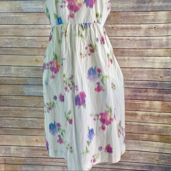Theory | Dresses | Theory Pale Plaster Merlina Wild Flower Dress | Poshmark