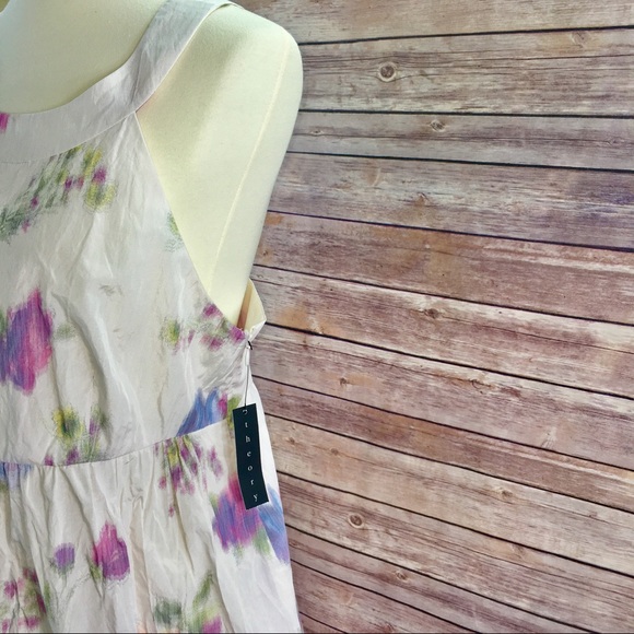 Theory | Dresses | Theory Pale Plaster Merlina Wild Flower Dress | Poshmark