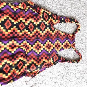 degrees | Dresses | Multi Colored Maxi Dress With Crotchet Neck | Poshmark