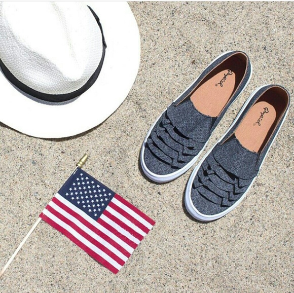 Strut! | Shoes | Last Pairthe Nicole Black Denim Sneakers | Poshmark