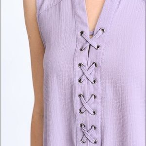 Mono B | Tops | Violet Sleeveless Blouse | Poshmark