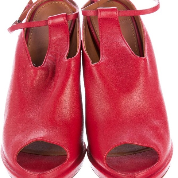 Givenchy | Shoes | Authentic Givenchy Peeptoe Wedge Booties | Poshmark