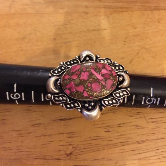 pinck turquaise | Jewelry | 925 Copper Pink Turquoise Ring | Poshmark