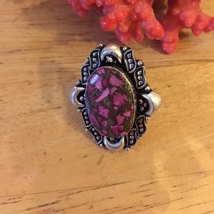 pinck turquaise | Jewelry | 925 Copper Pink Turquoise Ring | Poshmark