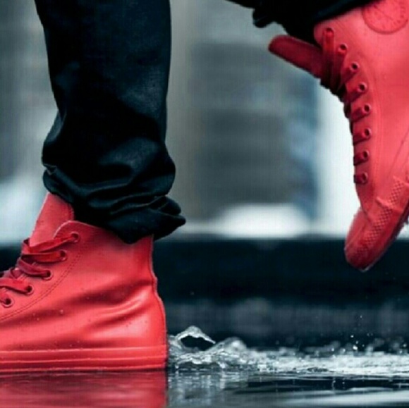 Converse | Shoes | Nwt Converse Chuck All Star Red Rubber Shoe Boot ...