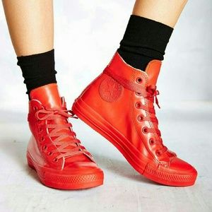 Converse | Shoes | Nwt Converse Chuck All Star Red Rubber Shoe Boot ...