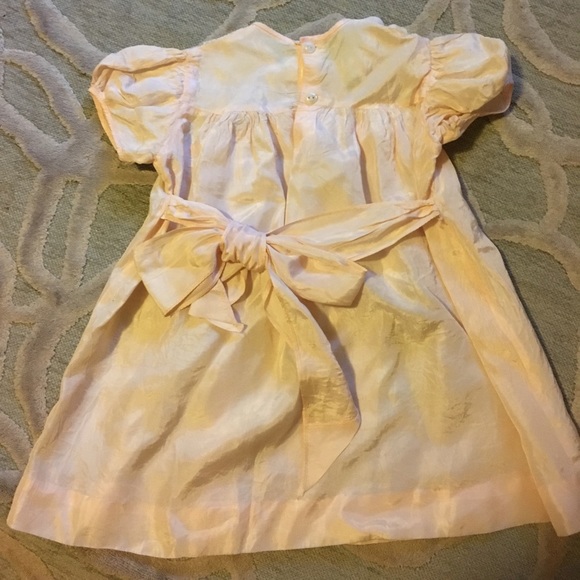 Carousel | Dresses | Carouselvintage Pale Pink Satin Baby Dress | Poshmark