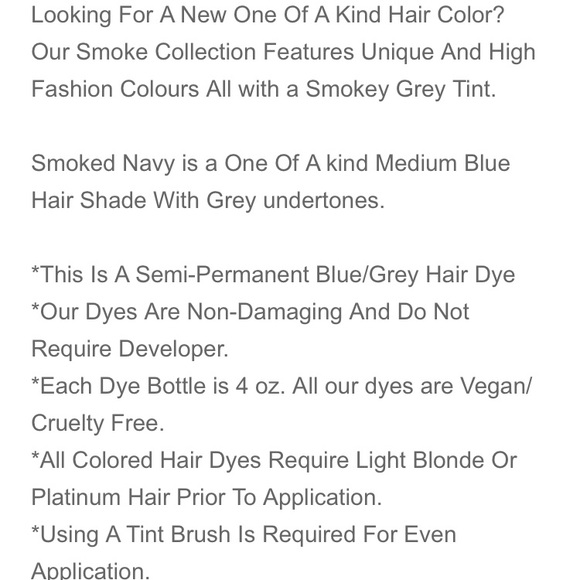 Lunar Tides Hair Dye | Other | Lunar Tides Hair Dye In Smokey Navy ...