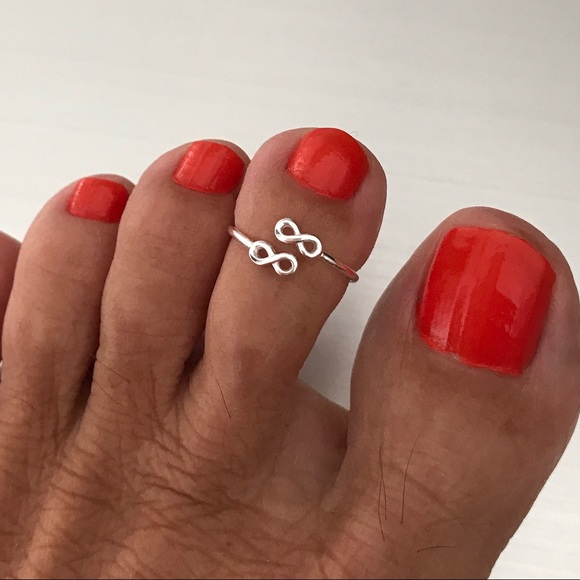 Jewelry | Sterling Silver Tiny Double Infinity Toe Ring | Poshmark