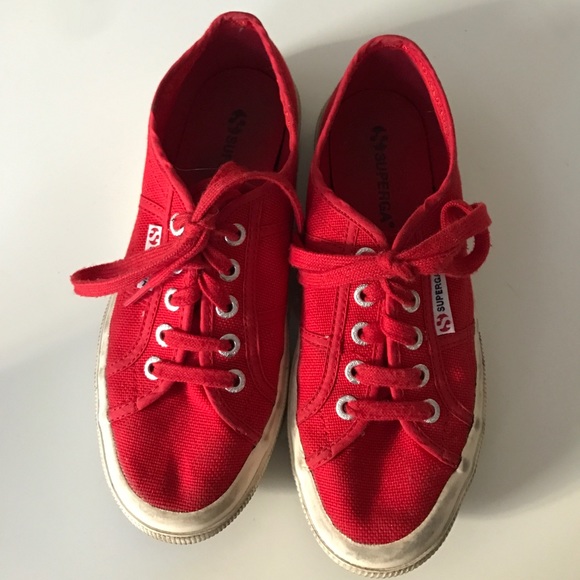 Superga | Shoes | Red Superga Sneakers | Poshmark