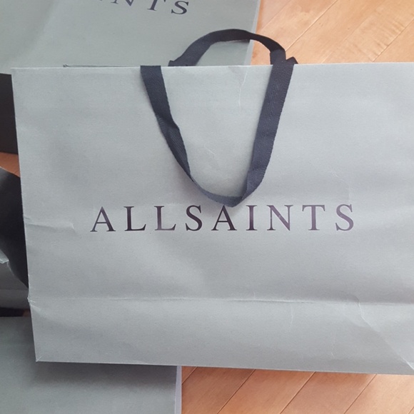 All Saints | Bags | Allsaints Designer Paper Bags 4 Pieces | Poshmark