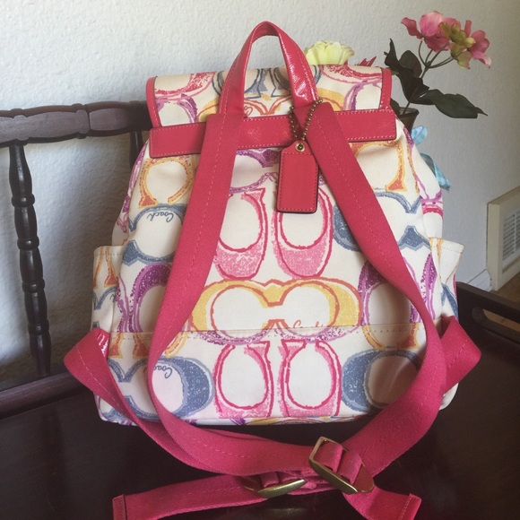 Coach | Bags | Rare Coach Signature Poppy Backpackfinal Sale | Poshmark
