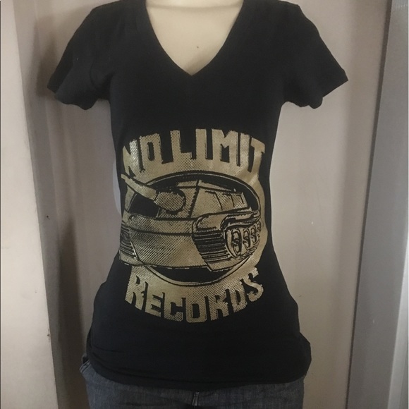 Tops | New Womens No Limit Records V Neck T Shirt | Poshmark