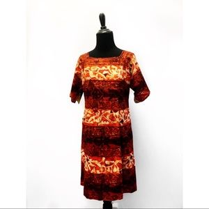 Vintage | Dresses | True Vintage 95s Barkcloth Tiki Dress | Poshmark