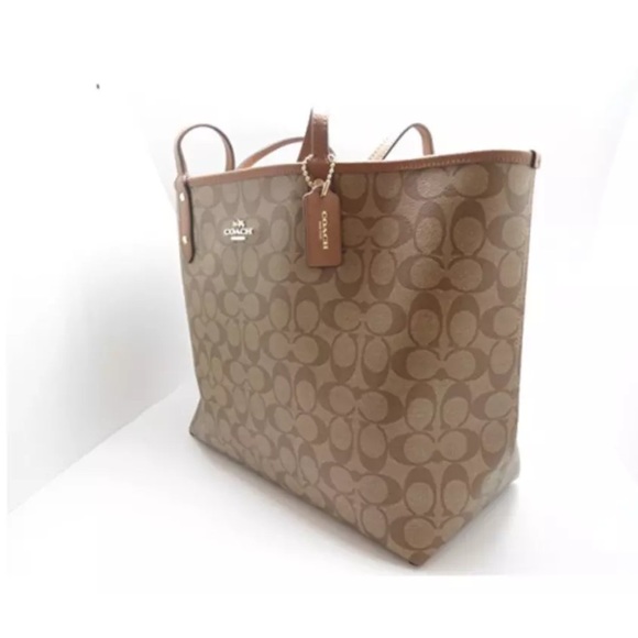 Coach | Bags | Nwt Coach Signature Reversible City Tote F36658 | Poshmark