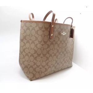 Coach | Bags | Nwt Coach Signature Reversible City Tote F36658 | Poshmark