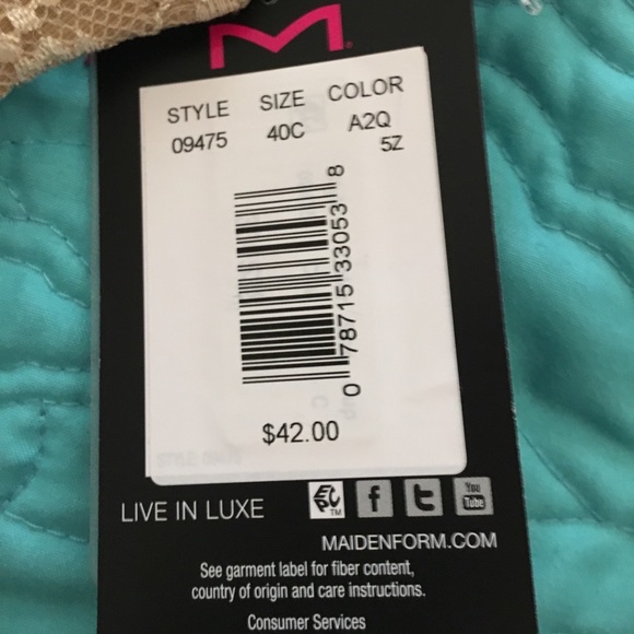 Maidenform | Intimates & Sleepwear | Nwt Maidenform Extra Coverage Luxe ...