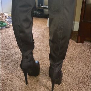 GoJane | Shoes | Knee High Leather Heel Boots From Go Jane | Poshmark