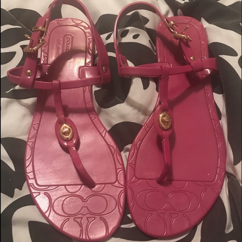 Coach Pink Sandals-Like New - Gem