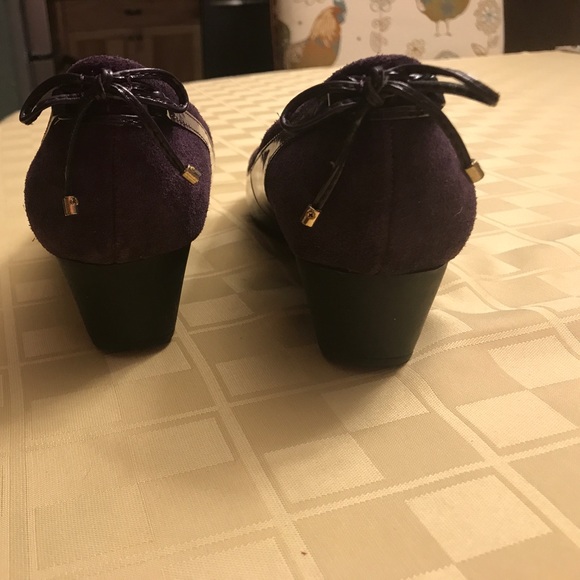Chaps | Shoes | Purple Patent Leather Suede Shoes | Poshmark