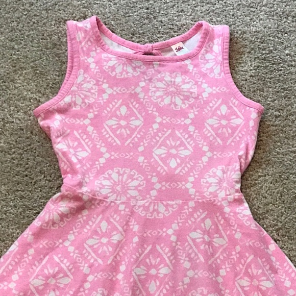 Justice | Dresses | Justice Size 7 Sleeveless Pink White Dress | Poshmark