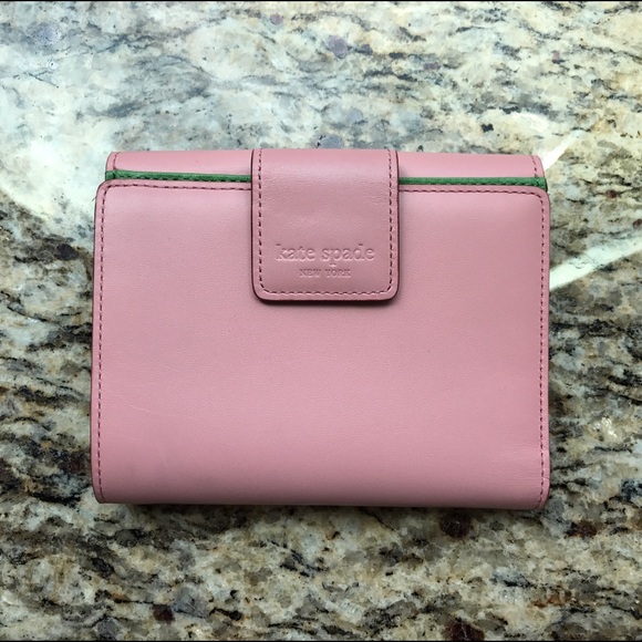 kate spade | Bags | Pink And Green Kate Spade Wallet | Poshmark
