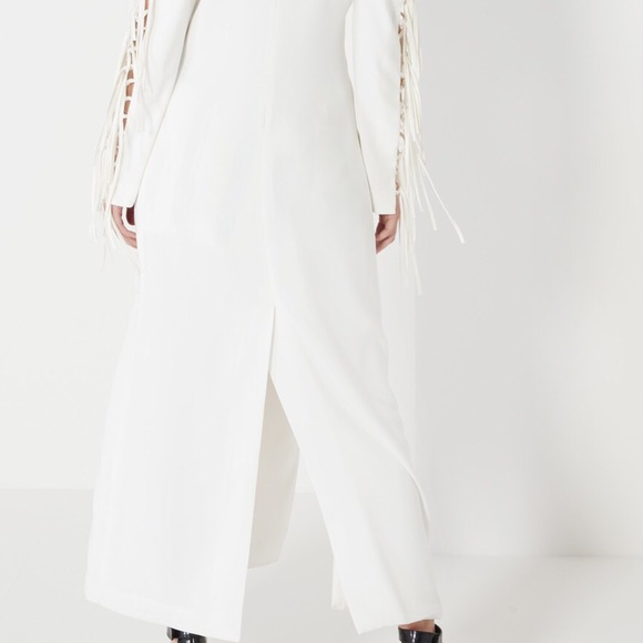 Lavish Alice | Jackets & Coats | Beautiful Long White Cold Shoulder ...