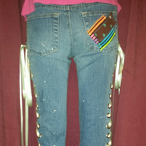 Sweet Girl | Jeans | Revamped Hippie Lace Up Pants 3 | Poshmark