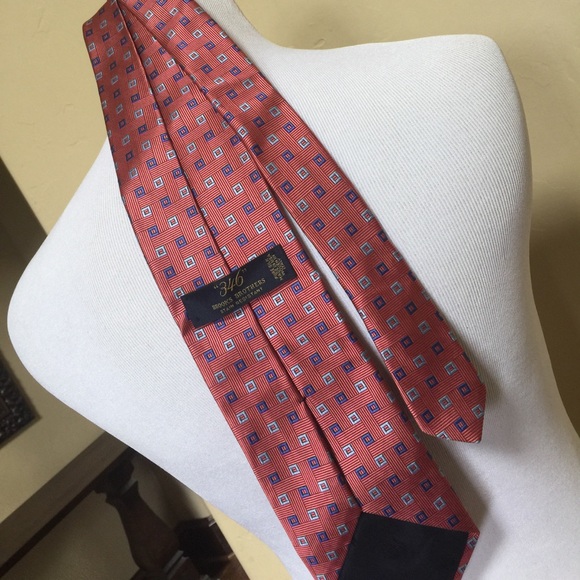 Brooks Brothers | Accessories | Brooks Brothers Pure Silk Salmon Tie ...