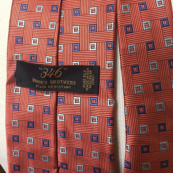 Brooks Brothers | Accessories | Brooks Brothers Pure Silk Salmon Tie ...