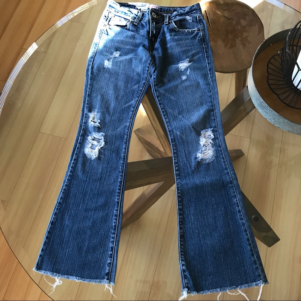 Levi's Limited Edition Jeans Distressed Cut Off - Gem