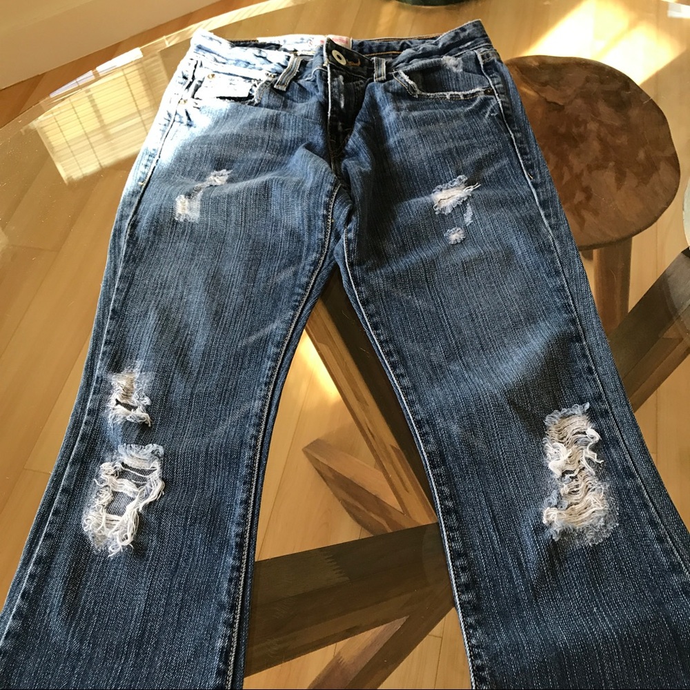 Levi's Limited Edition Jeans Distressed Cut Off - Gem