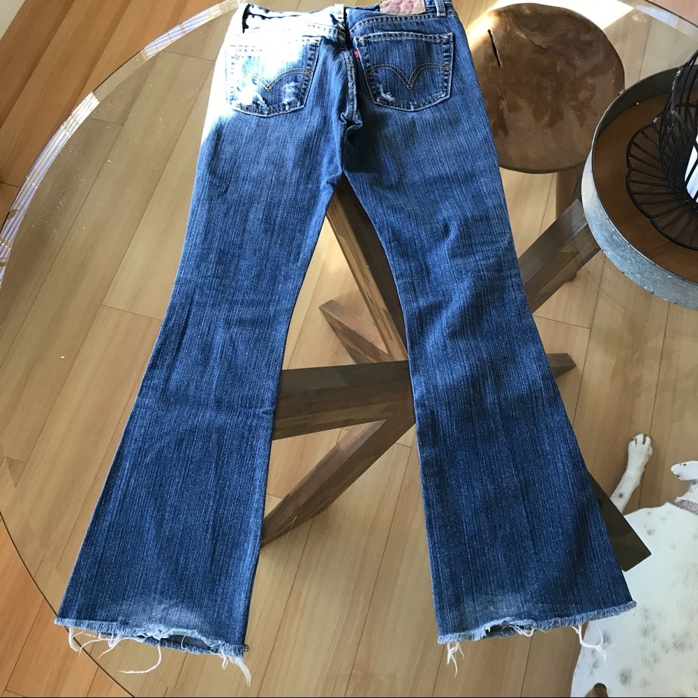 Levi's Limited Edition Jeans Distressed Cut Off - Gem