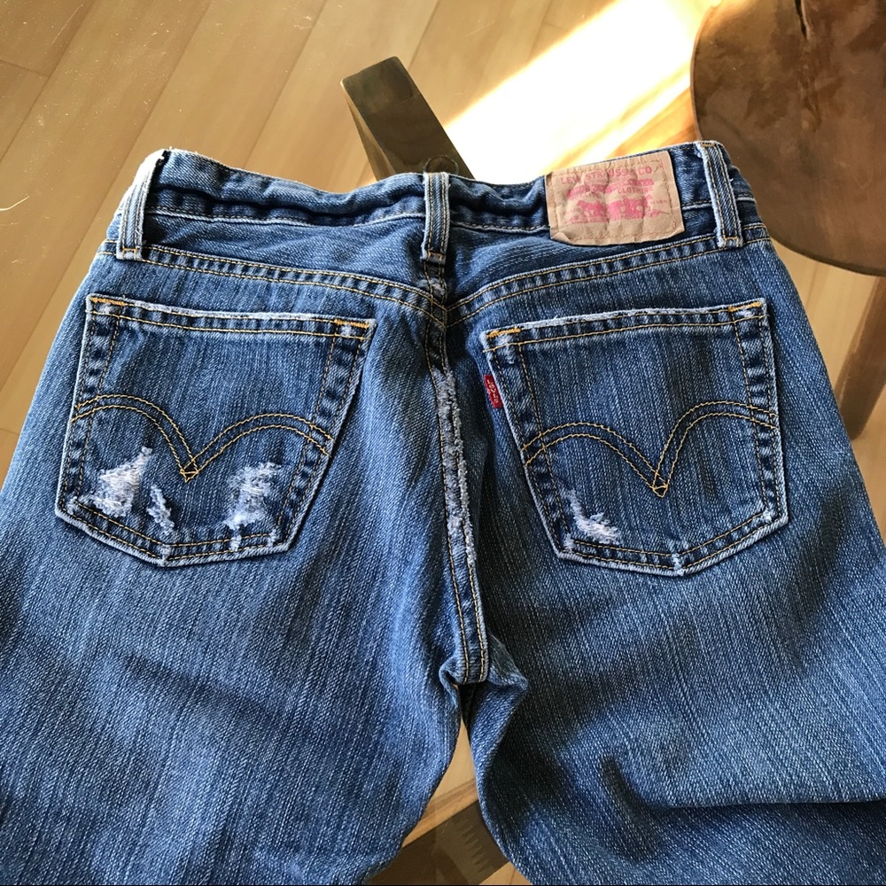 Levi's Limited Edition Jeans Distressed Cut Off - Gem