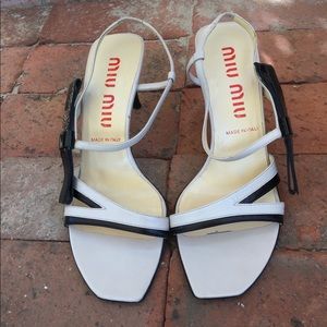 Miu Miu | Shoes | Mimi Miu Low Heel Sandals | Poshmark
