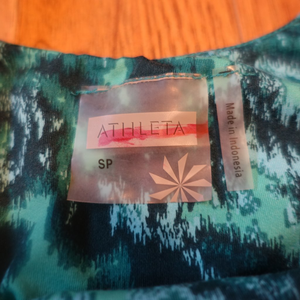 Athleta | Dresses | Green Print Garden Isle Bra Dress 9663 Nwt | Poshmark