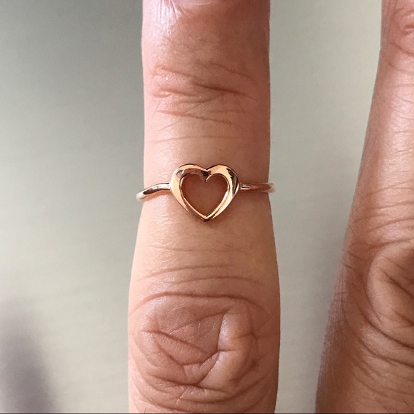Jewelry | Rose Gold Plated Sterling Silver Heart Toe Ring | Poshmark